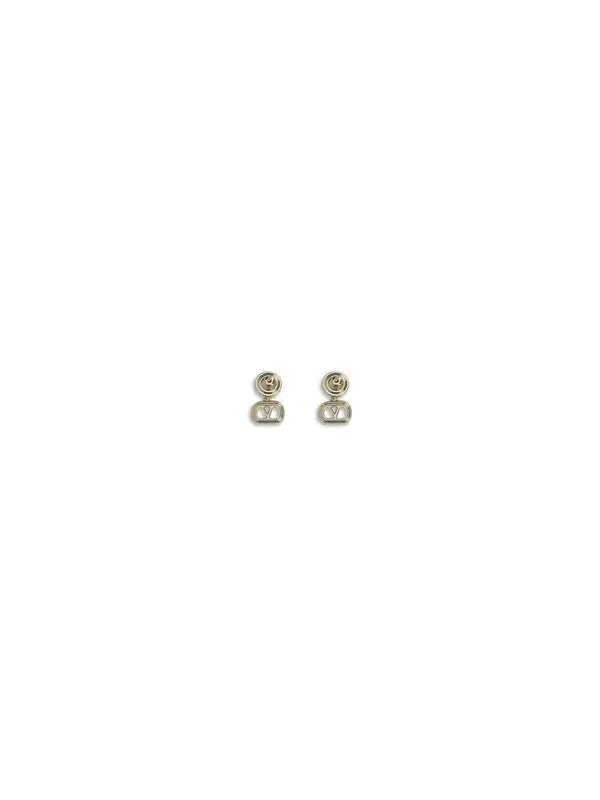 Valentino Garavani Ovalette Logo Stud Earrings