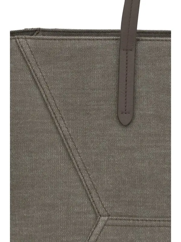 Brunello Cucinelli Canvas Bc Tote Bag - Brown