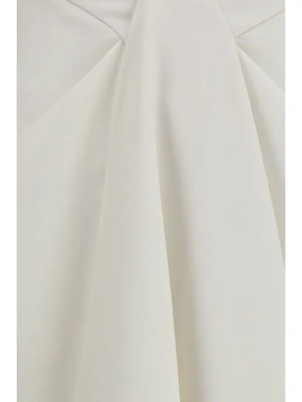Givenchy Draped Wool And Mohair Skirt - White