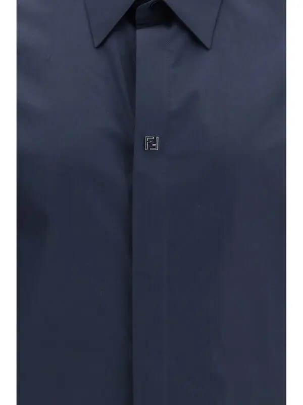 Fendi Shirt With Ff Detail - Blue