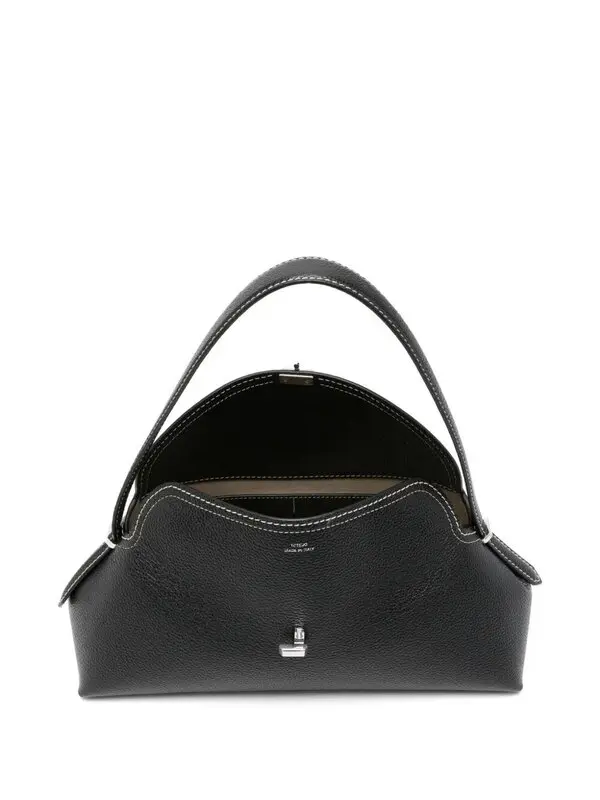TOTEME T-lock Grained Leather Shoulder Bag