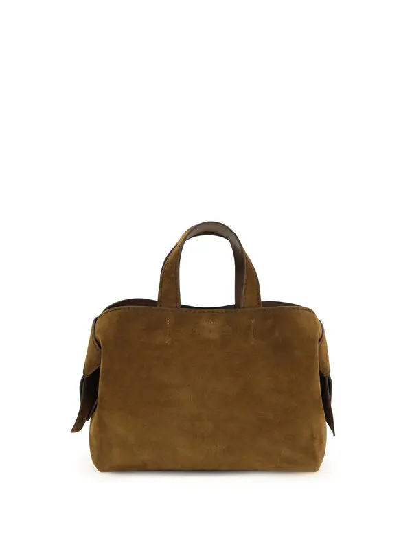 Acne Studios Musubi Suede Tote Bag With Knotted Details