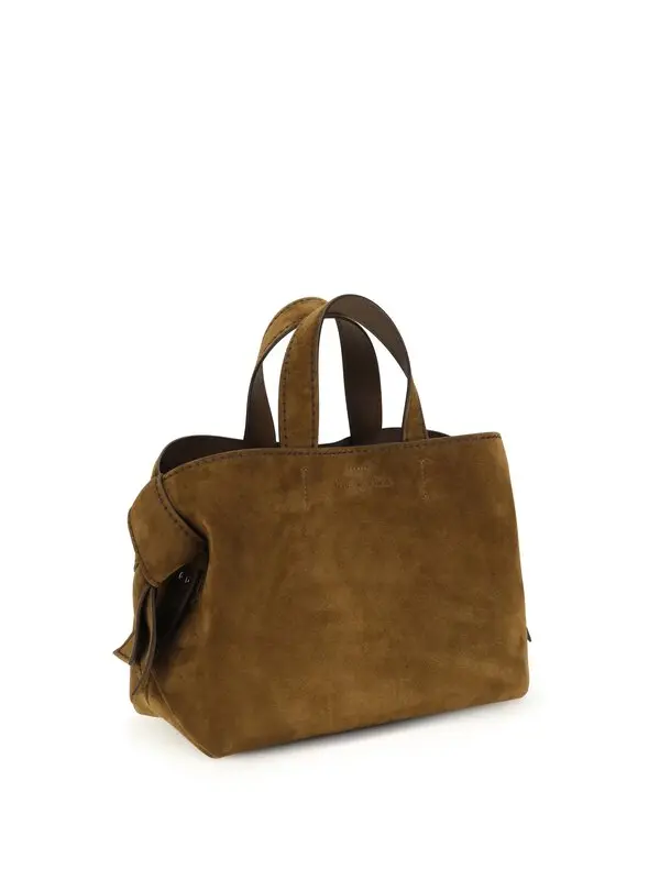 Acne Studios Musubi Suede Tote Bag With Knotted Details