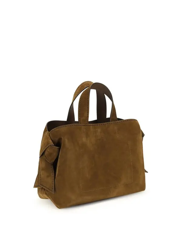 Acne Studios Musubi Suede Tote Bag With Knotted Details