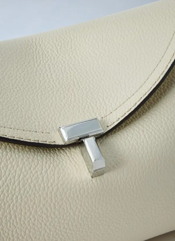 TOTEME T-lock Grained Leather Shoulder Bag - Multicolor