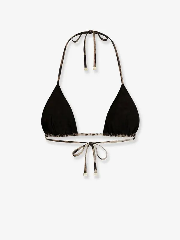Dolce & Gabbana Animal Print Bikini Top - Multicolor