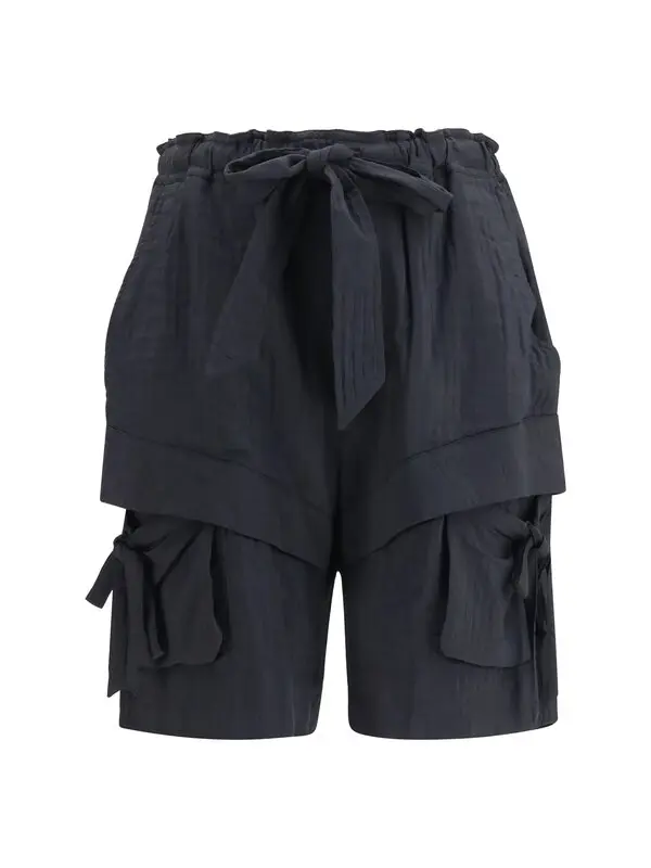 Isabel Marant Étoile Elasticated Waist Drawstring Shorts - Black