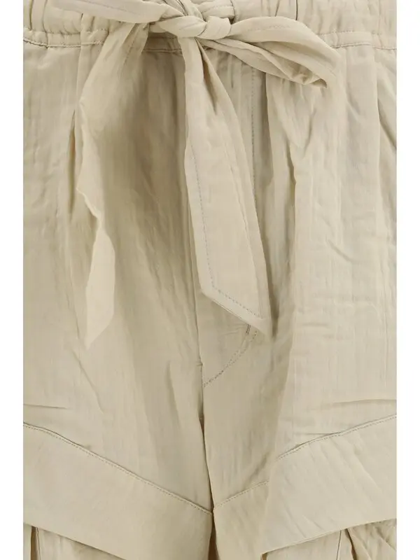 Isabel Marant Étoile Relaxed Fit Drawstring Shorts - Cream