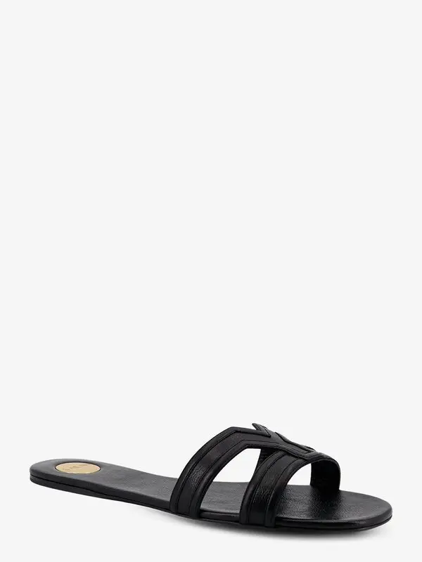 Saint Laurent Mabrouka Leather Sandals - Multicolor