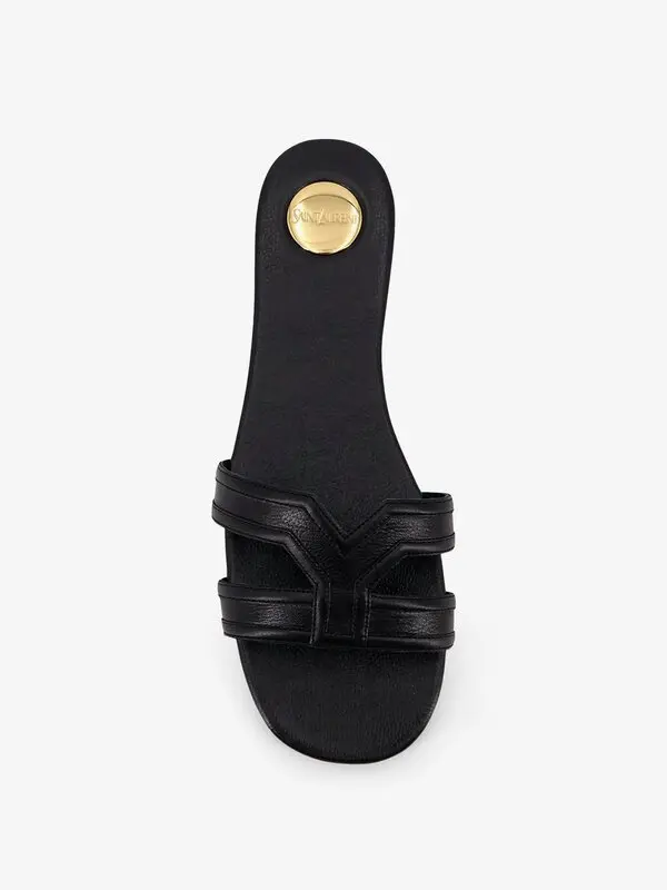 Saint Laurent Mabrouka Leather Sandals - Multicolor