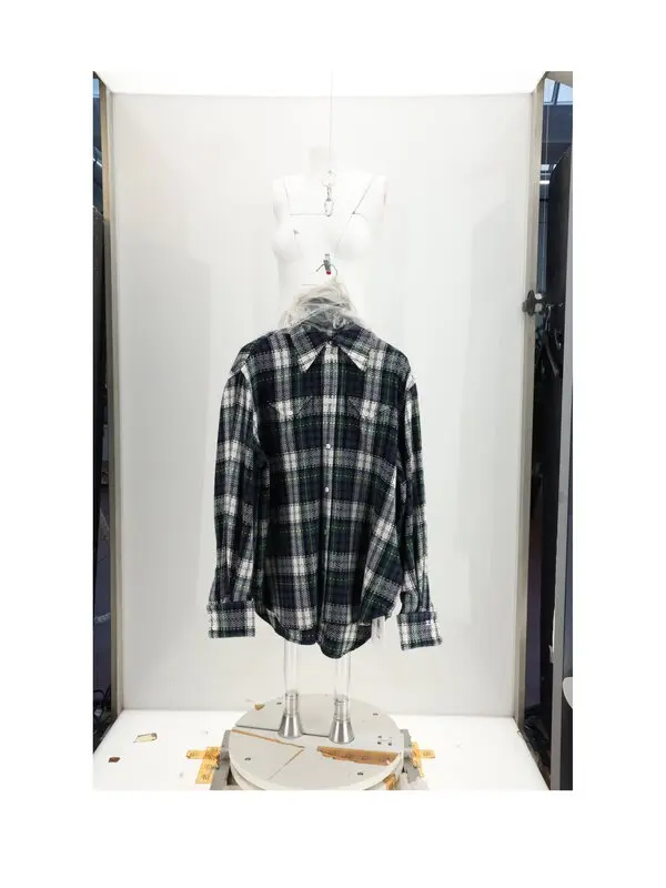 Celine Plaid Button-up Shirt - Multicolor