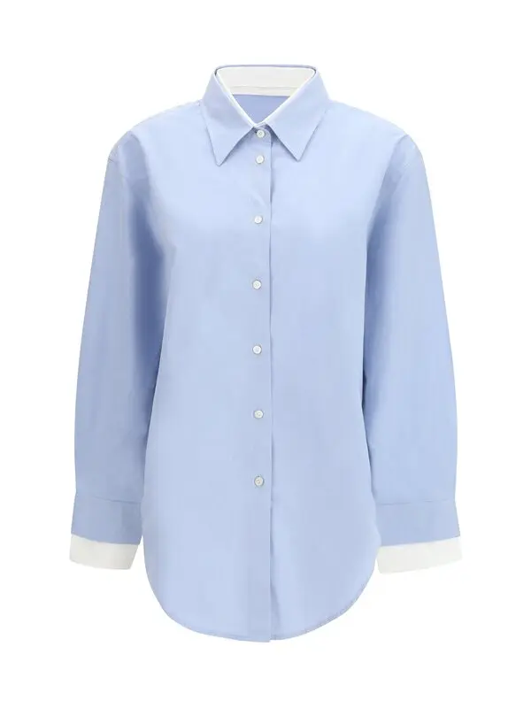 Acne Studios Layered Button-up Shirt - Blue