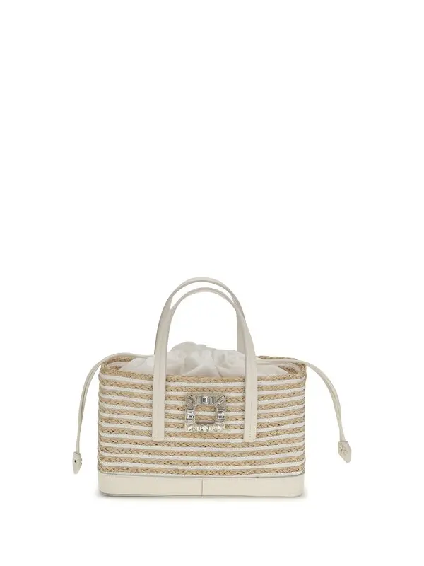 ROGER VIVIER Straw Handbag - White