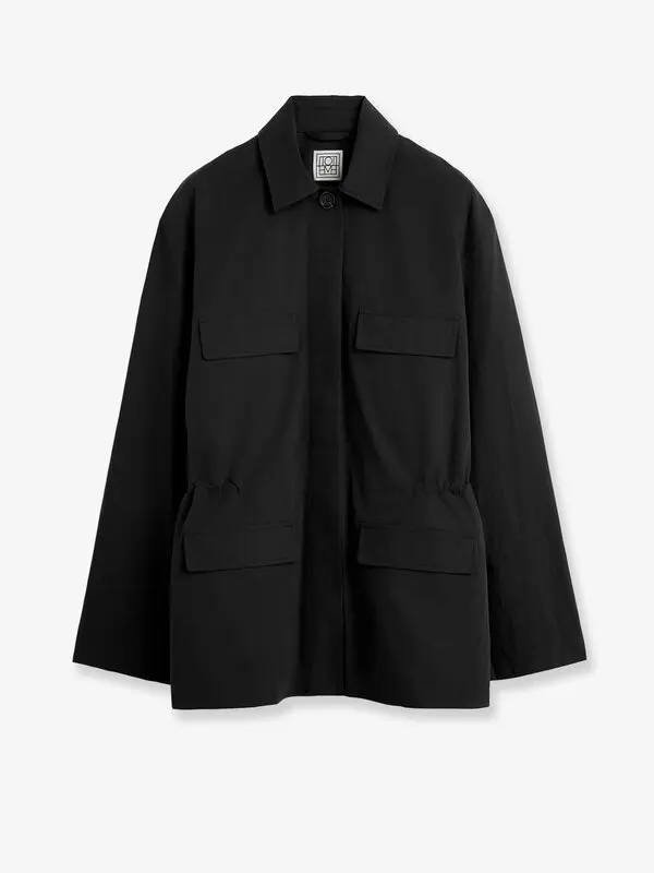 TOTEME Cotton Utility Jacket - Black