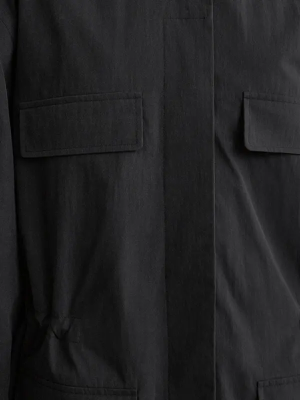 TOTEME Cotton Utility Jacket - Black