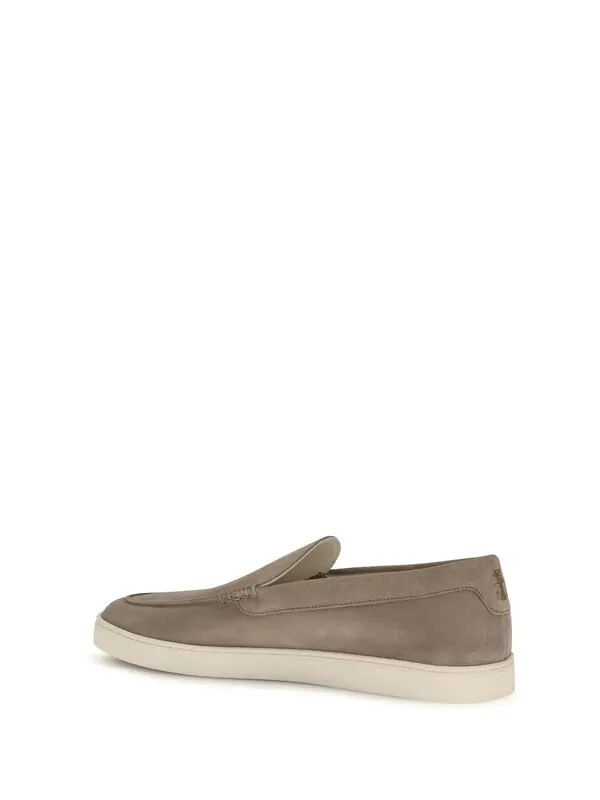 Brunello Cucinelli Suede Loafers - Gray