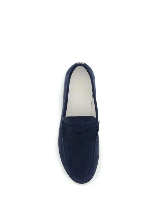Brunello Cucinelli Suede Loafers - Blue