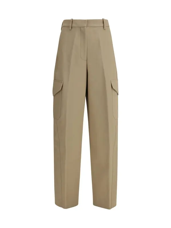 Givenchy Cotton Cargo Pants - Cream