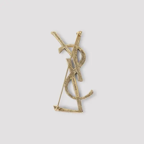 Saint Laurent Monogramme Brooch