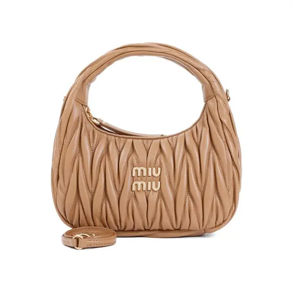 Miu Miu Small Wander Matelassé Hobo Bag