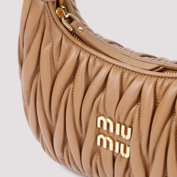 Miu Miu Small Wander Matelassé Hobo Bag
