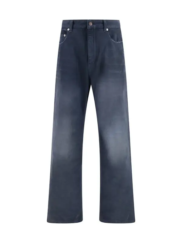 Balenciaga Wide-leg Denim Jeans - Blue
