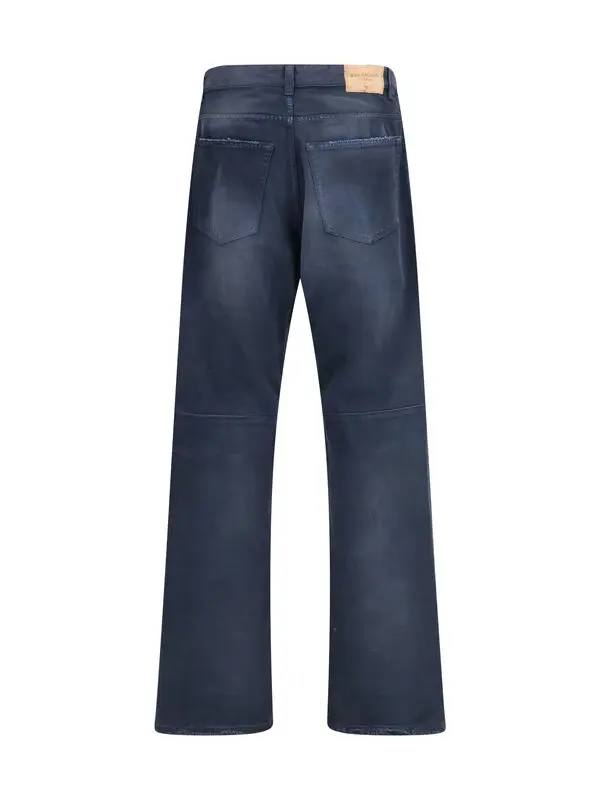 Balenciaga Wide-leg Denim Jeans - Blue