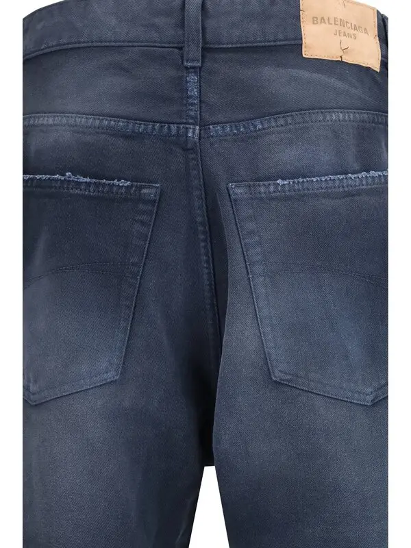Balenciaga Wide-leg Denim Jeans - Blue