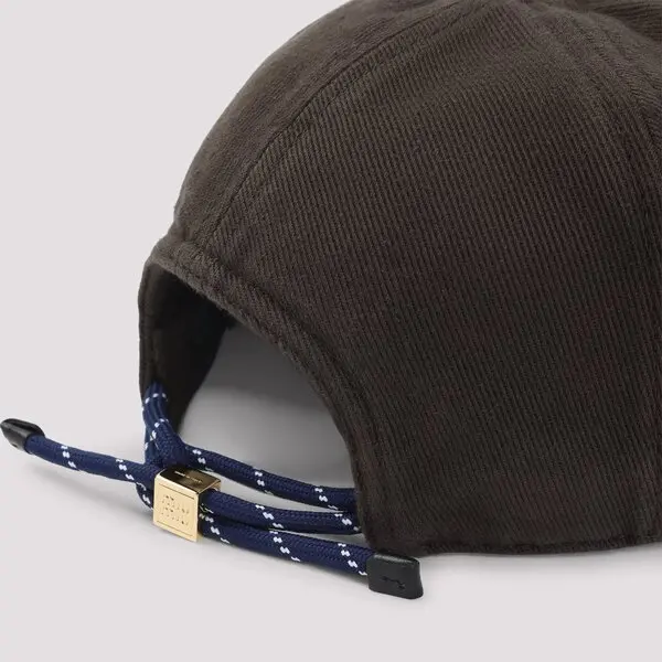 Miu Miu Moro Baltico Cotton Hat With Embroidered Logo