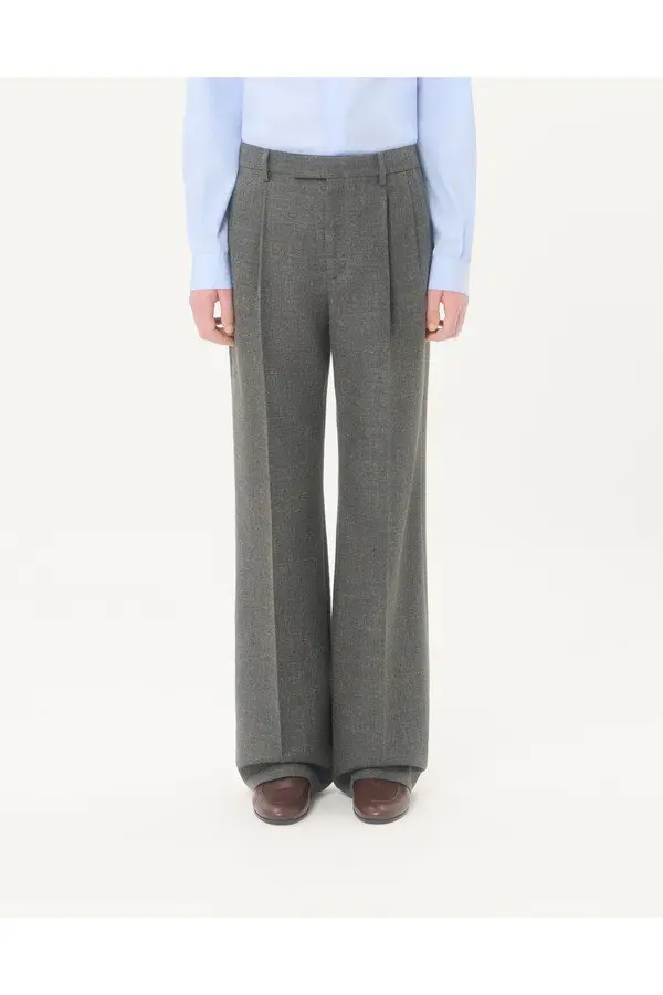 Valentino Garavani Mouliné Wool Trousers