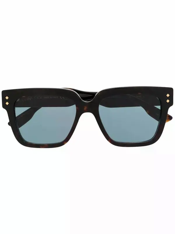 Gucci Square Frame Sunglasses - Brown
