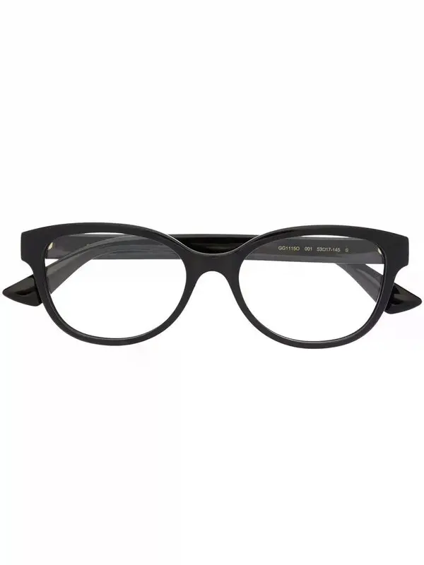 Gucci Logo Plaque Glasses - Black
