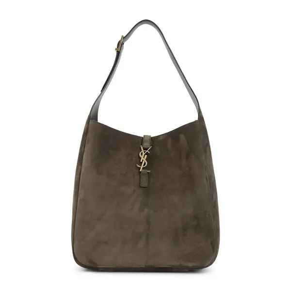 Saint Laurent Le 5 À 7 Suede Bag - Green