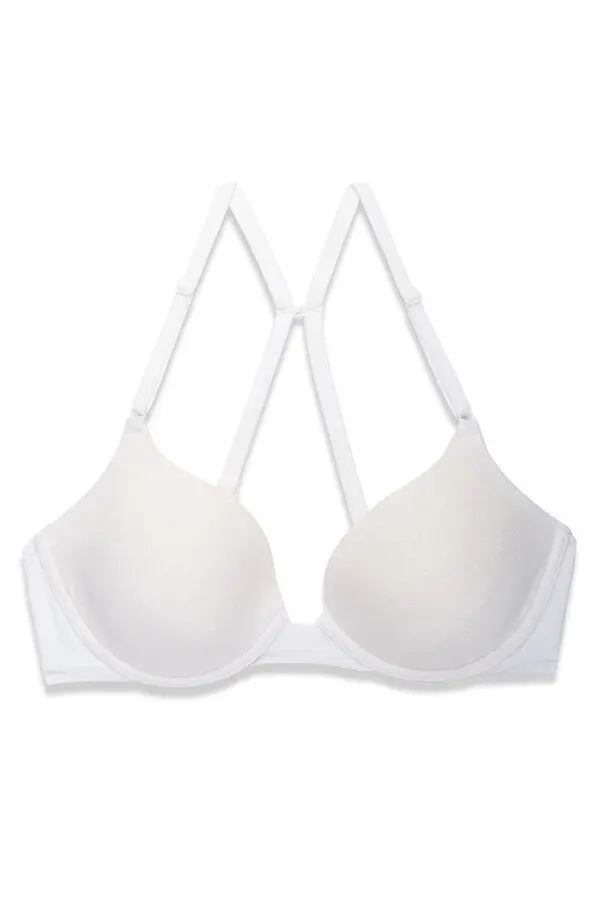 Natori Bliss Cotton Convertible T-shirt Bra - White