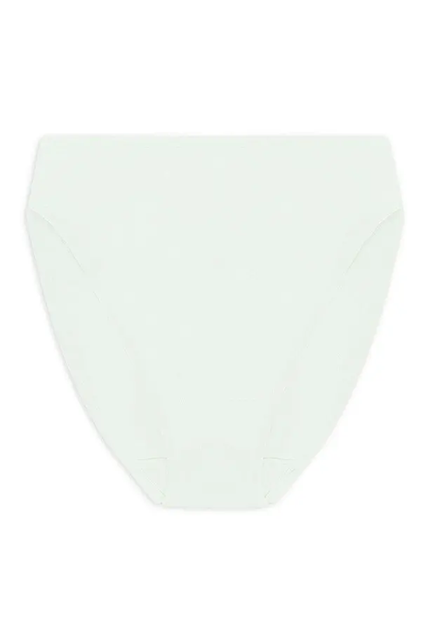 Natori Bliss Bare Cotton High Cut Brief - Red