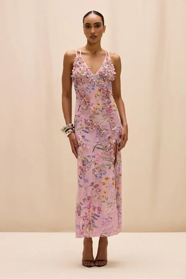 PatBO Heather Embroidered Maxi Dress