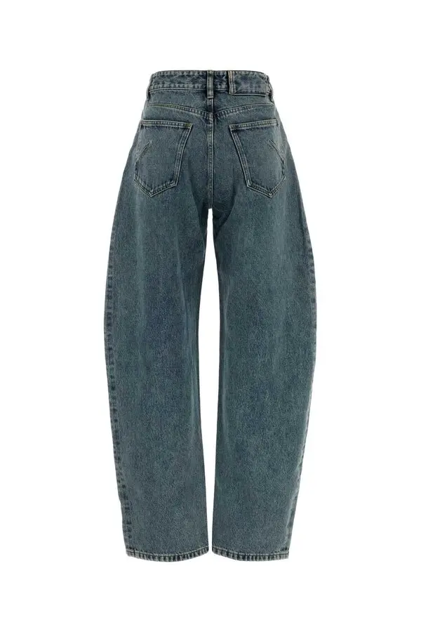 Alaïa Denim Jeans With Tassel Detail