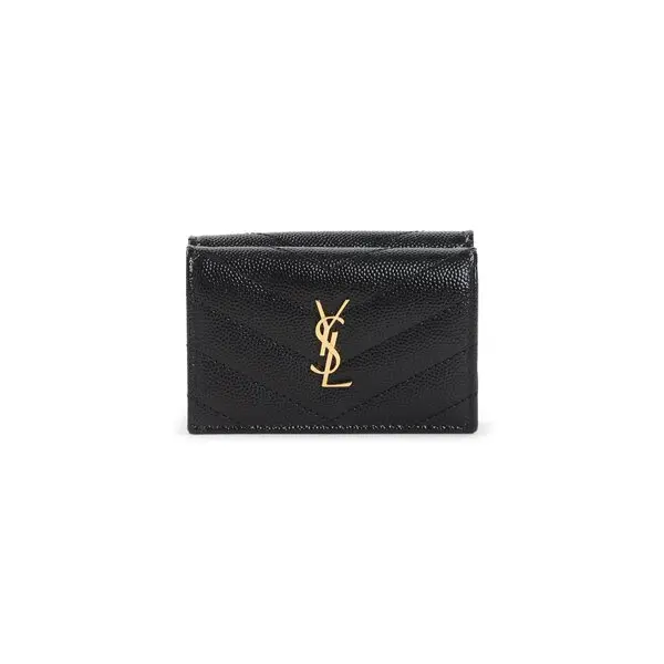 Saint Laurent Compact Card Holder - Black