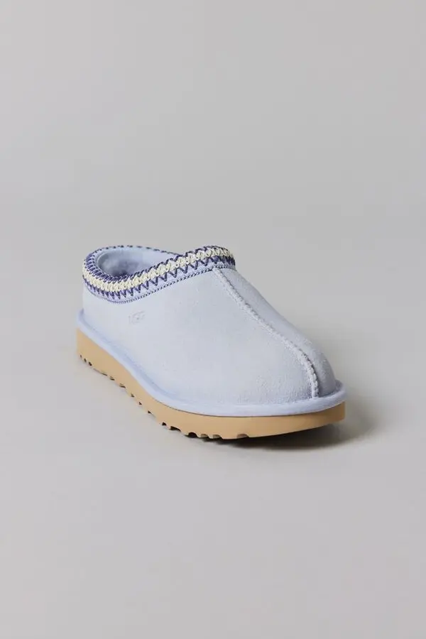 UGG Tasman Suede Embroidered Braid Slipper Clogs