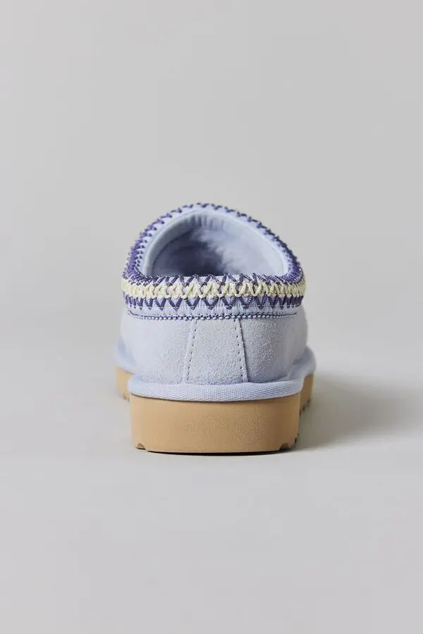 UGG Tasman Suede Embroidered Braid Slipper Clogs