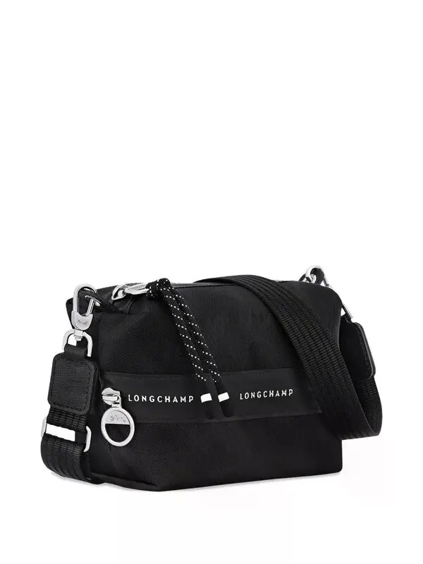 Longchamp Xs Le Pliage Energy Logo-print Adjustable-strap Shoulder Bag - Black