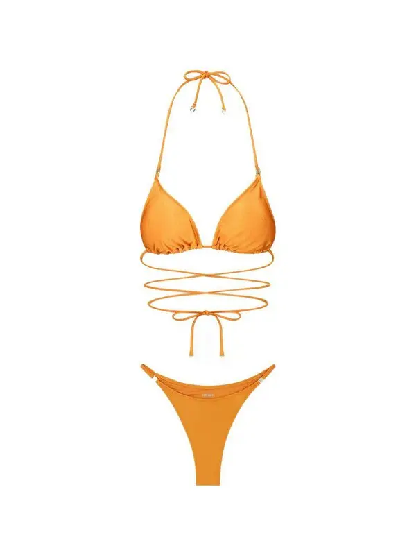 DAZE DAYZ Tangelo Wrap-around Triangle Bikini