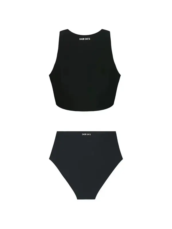 DAZE DAYZ Logo Print Two-piece Swimwear - Black