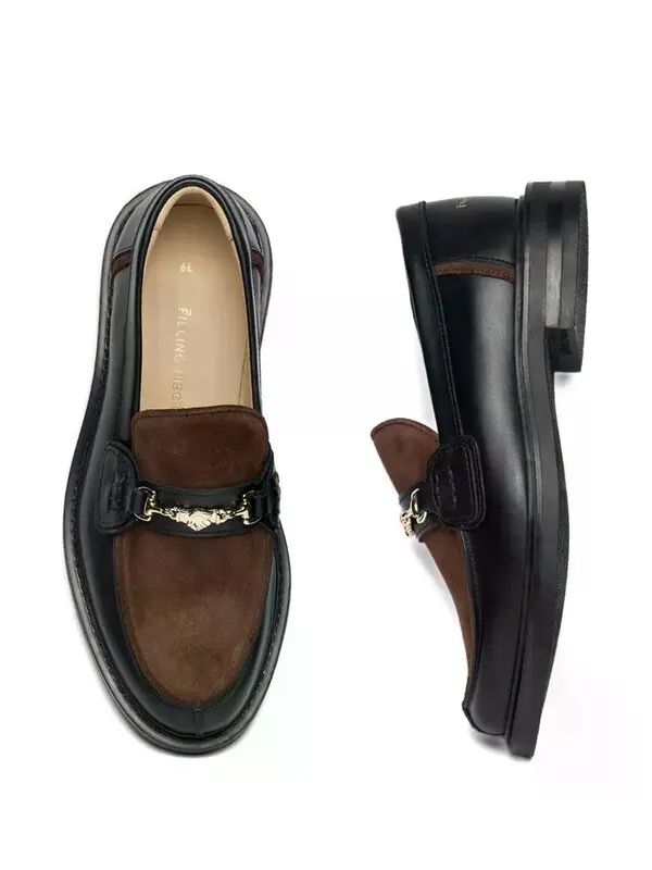Filling Pieces Panelled Buckled Loafers