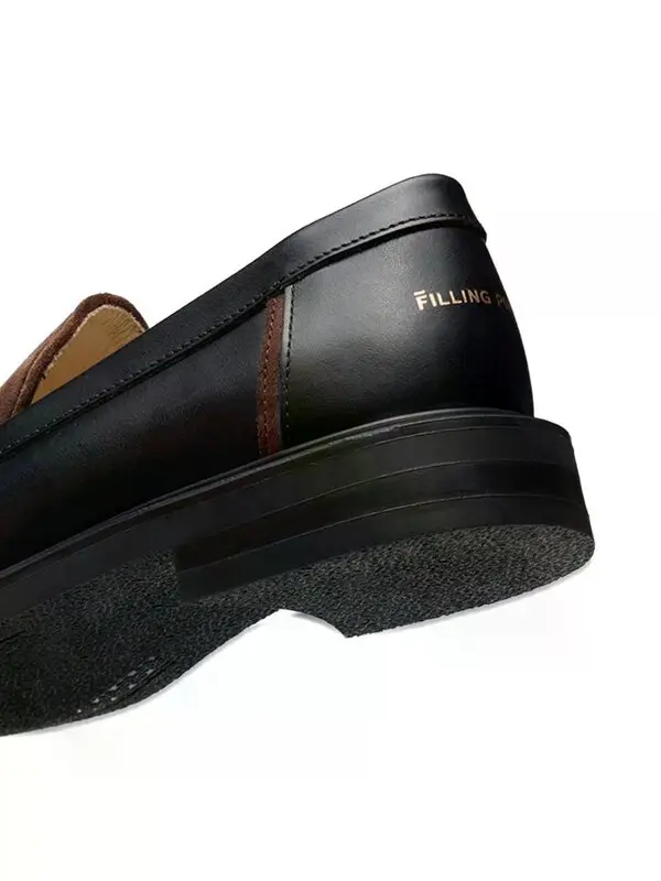 Filling Pieces Panelled Buckled Loafers