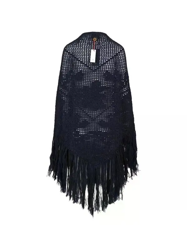 CHIARA IS Coperta Peonia Fringed Crochet Scarf