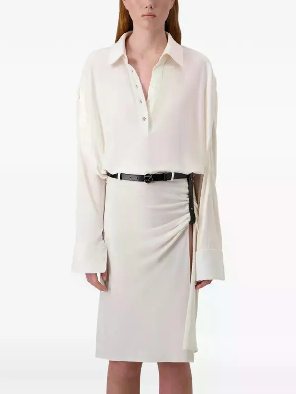 Coperni Belted Draped Dress