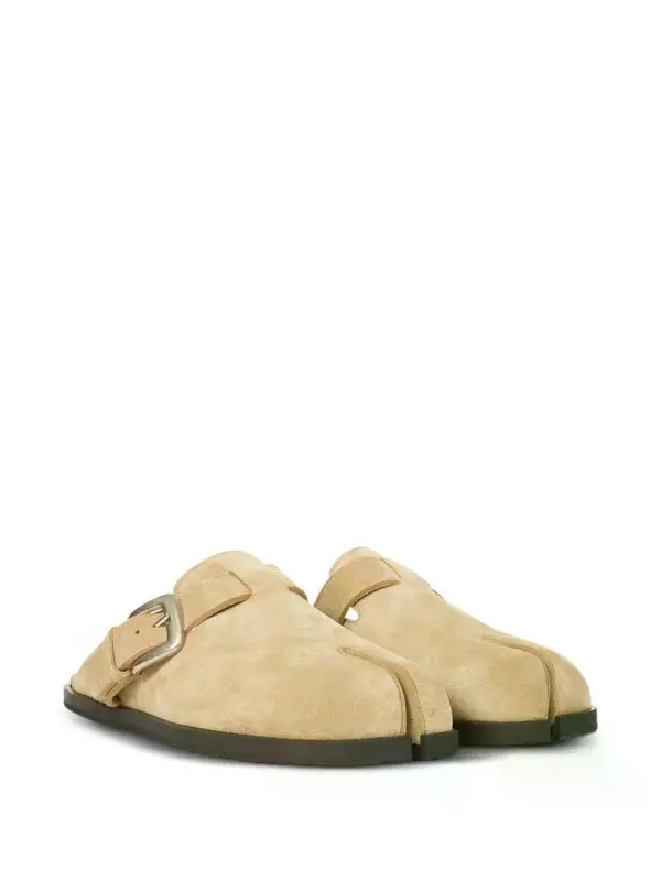 MAISON MARGIELA Suede Tabi Buckle Mules