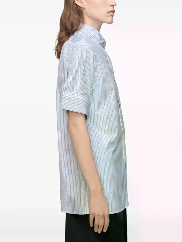 MAISON MARGIELA Striped Wing-collar Shirt
