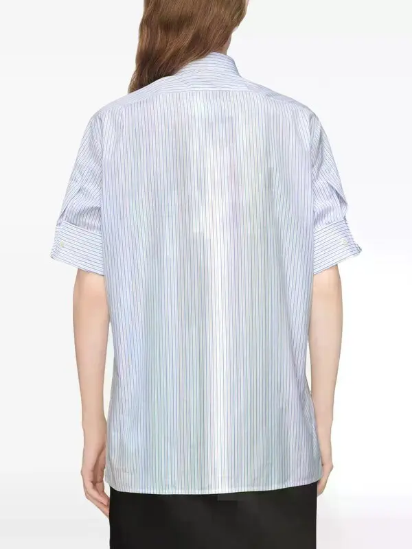 MAISON MARGIELA Striped Wing-collar Shirt